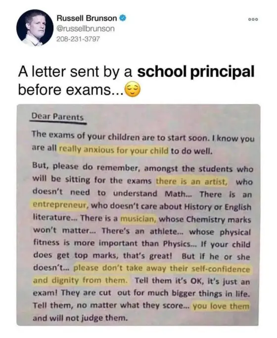 Every Parent and Grandparent Needs To See How Fear Of Bad Grades is ...